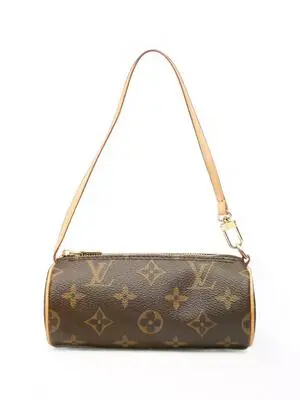 LOUIS VUITTON 1990-2020 Monogram Papillon Pochette Handbag - Brown