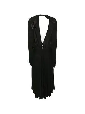 Roberto Cavalli Jersey Draped Midi Dress