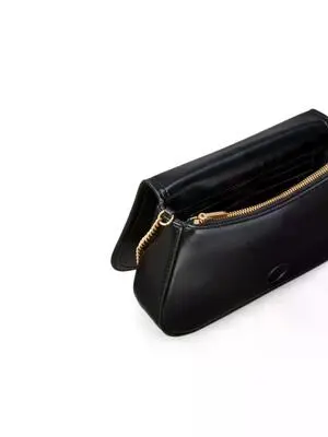Calvin Klein Logo-plaque Chain-link Shoulder Bag - Black