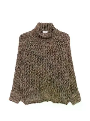 PANICALE Sequin Embellished Roll Neck Sweater
