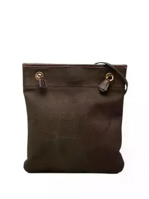 Prada 2000-2026 Canvas Canapa Logo Crossbody Bag - Brown