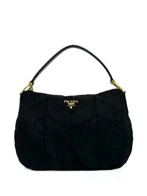 Prada 2010-2026 Tessuto Impunto Satchel - Black