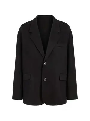 SOCIETE ANONYME Oversized Wool Jacket With Notched Lapels - Black