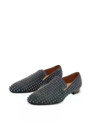 CHRISTIAN LOUBOUTIN Dandelion Spikes Loafers - Blue