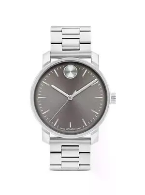 Movado 41mm Watch With Link Bracelet - Brown