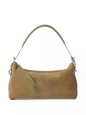 LEMAIRE Belted Baguette Bag In Suede Leather