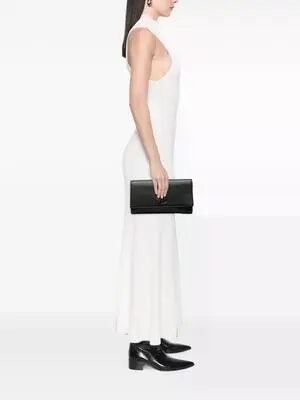 Saint Laurent 2000-2012 Large Calfskin Monogram Belle De Jour Clutch Bag - Black