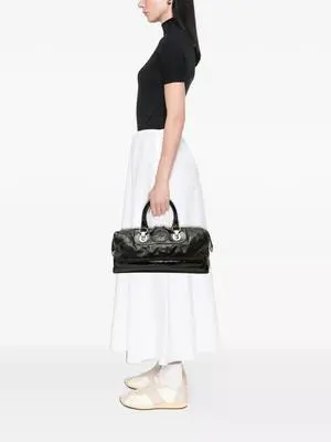 Gucci Calfskin Dialux Boston Bag