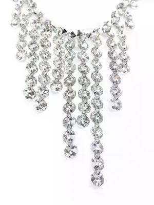 MARIA CALDERARA Crystal-embellished Fringed Necklace