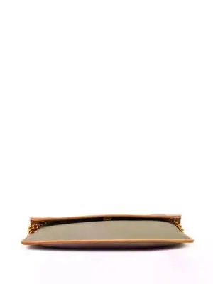 Dior Canvas And Leather Trim Shoulder Bag