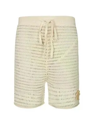 Commas Crochet-knit Shorts - Neutrals