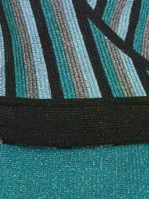 Just Cavalli Striped Surplice Maxi Dress