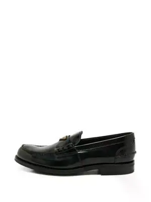 Prada Penny-strap Loafers - Black
