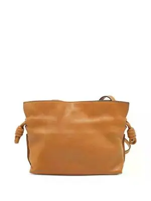 Loewe 2022 Mini Flamenco Leather Cross Body Bag - Brown