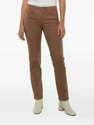 Roberto Cavalli Logo-patch Jeans - Brown
