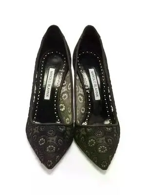 Manolo Blahnik Bbla Lace Pumps
