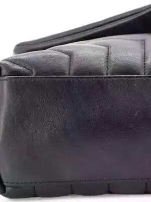 Saint Laurent Loulou Matelassé Chevron Leather Small Shoulder Bag