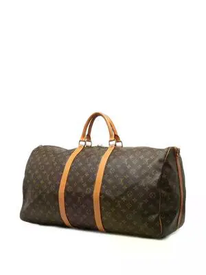 LOUIS VUITTON 1993 Monogram Keepall Bandouliere 60 Travel Bag