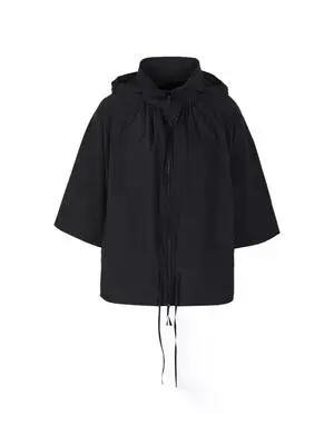 LESS Raglan Sleeve Hooded Jacket - Black
