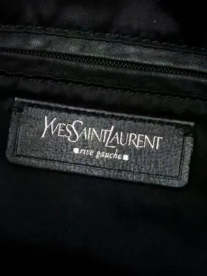 Saint Laurent 2004 Small Denim Monogram Kahala Tote Bag