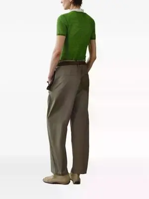 LESS Knitted Top With Short Sleeves And Round Neck
