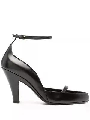 THE ROW 90mm Cut-out Leather Pumps - Black