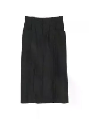 LESS A-line Pleated Skirt - Grey