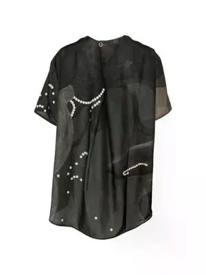 JNBY Abstract Print Oversized A-line Top
