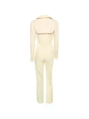 Jacquemus La Montagne Cut-out Jumpsuit - Neutrals