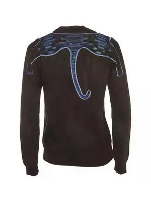 Kenzo Tiger Embroidered Crew Neck Sweater