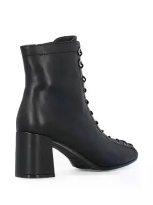 Pinko Lace-up Leather Ankle Boots