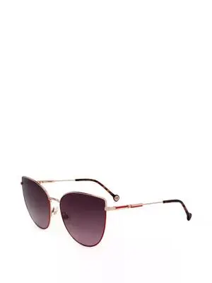 Carolina Herrera Gradient-lenses Cat-eye Sunglasses - Gold