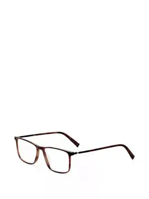 John Varvatos Tortoiseshell-effect Rectangle-frame Glasses - Brown