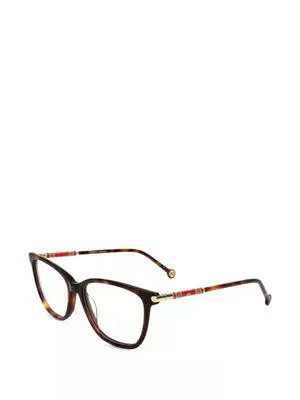 Carolina Herrera Tortoiseshell-effect Cat-eye Glasses - Brown