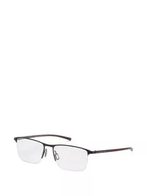 Porsche Design Rectangle-frame Glasses - Black