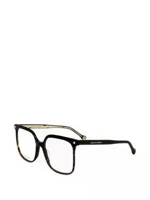 Carolina Herrera Tortoiseshell-effect Square-frame Glasses