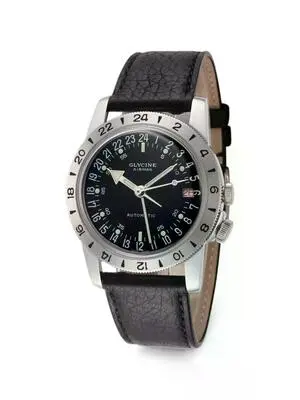 GLYCINE Airman No. 1 Gmt 36mm Watch - Black