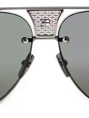 BUGATTI Pilot-frame Logo-plaque Sunglasses