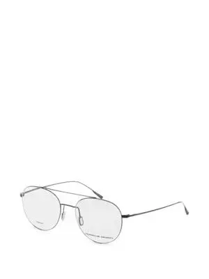 Porsche Design Double-bridge Round-frame Glasses - Grey