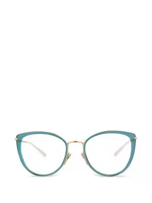 Pomellato Cat Eye Frame Eyeglasses - Blue