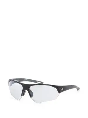 Under Armour Logo-plaque Rectangle-frame Sunglasses - Grey