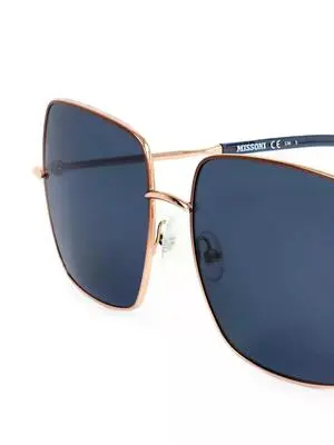 Missoni Square Frame Sunglasses With -tone Detailing