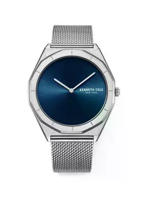 KENNETH COLE Logo-detail 41mm Watch - Blue