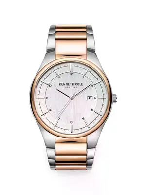 KENNETH COLE Round-face 42mm Watch - Silver
