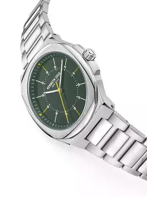 KENNETH COLE Round-face 41mm Watch - Green