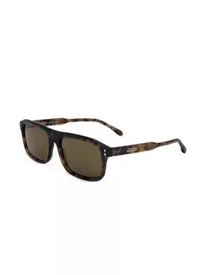 Isabel Marant Tortoiseshell-pattern Square-frame Sunglasses - Brown