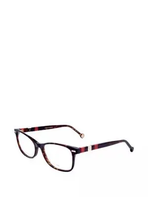 Carolina Herrera Tortoiseshell-effect Rectangle-frame Glasses - Brown
