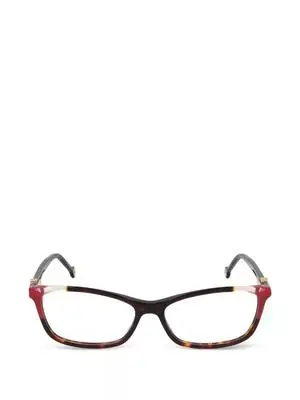 Carolina Herrera Rectangle-frame Glasses - Red