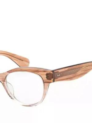 Garrett Leight Octavia Cat-eye Glasses - Brown