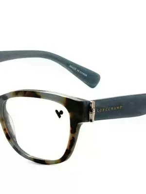 Longchamp Tortoiseshell-effect Rectangle-frame Glasses - Brown